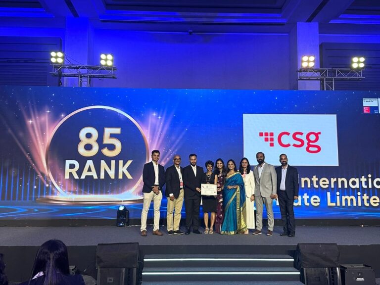 CSG Again Named One of India’s 'Best Companies To Work For' - CSG